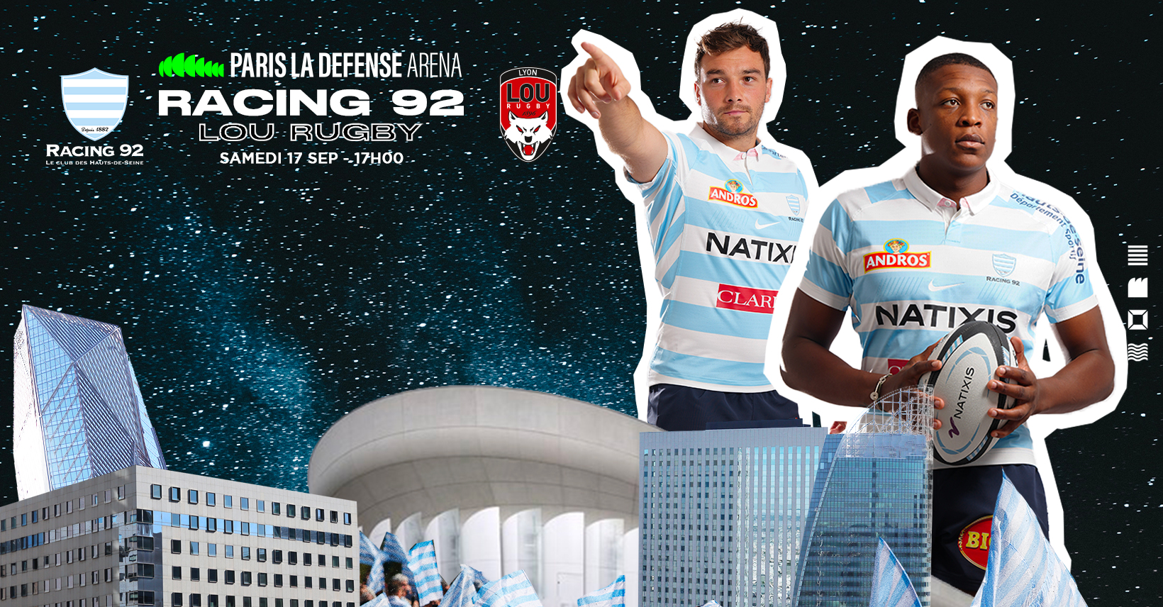 RACING 92 / LOU RUGBY : PRÉPAREZ VOTRE VENUE - Paris La Défense Arena