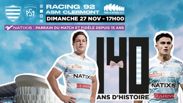 "racing 92 rugby saison 140" | Paris La Défense Arena