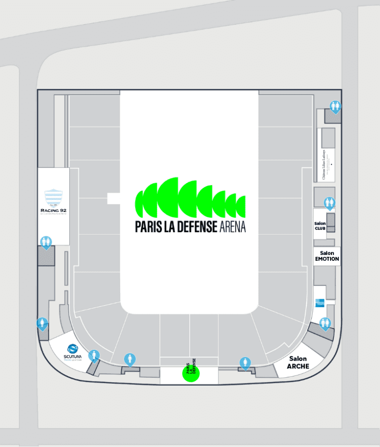 Seating plan | Find your seat at Paris La Défense Arena