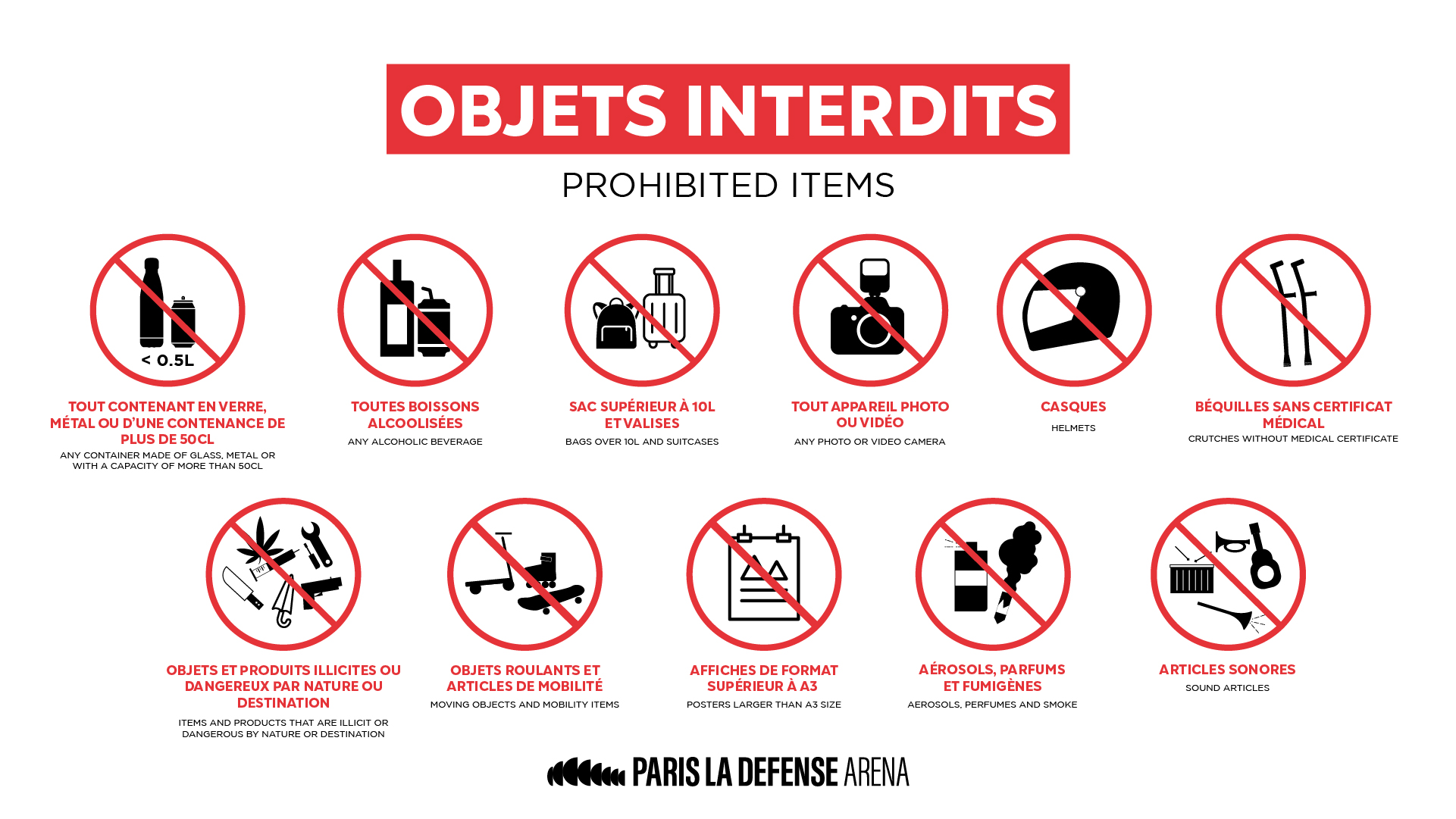 Ticket & Security | Security information and instructions