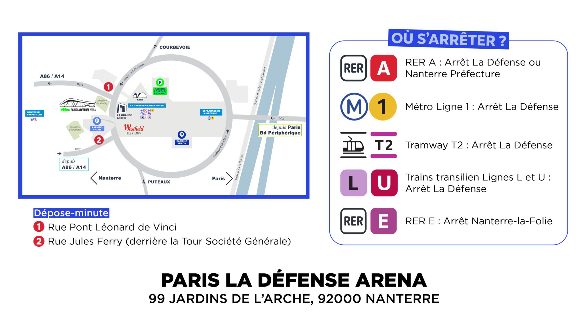 Paris La Défense Arena | Concert, Racing 92, Billetterie