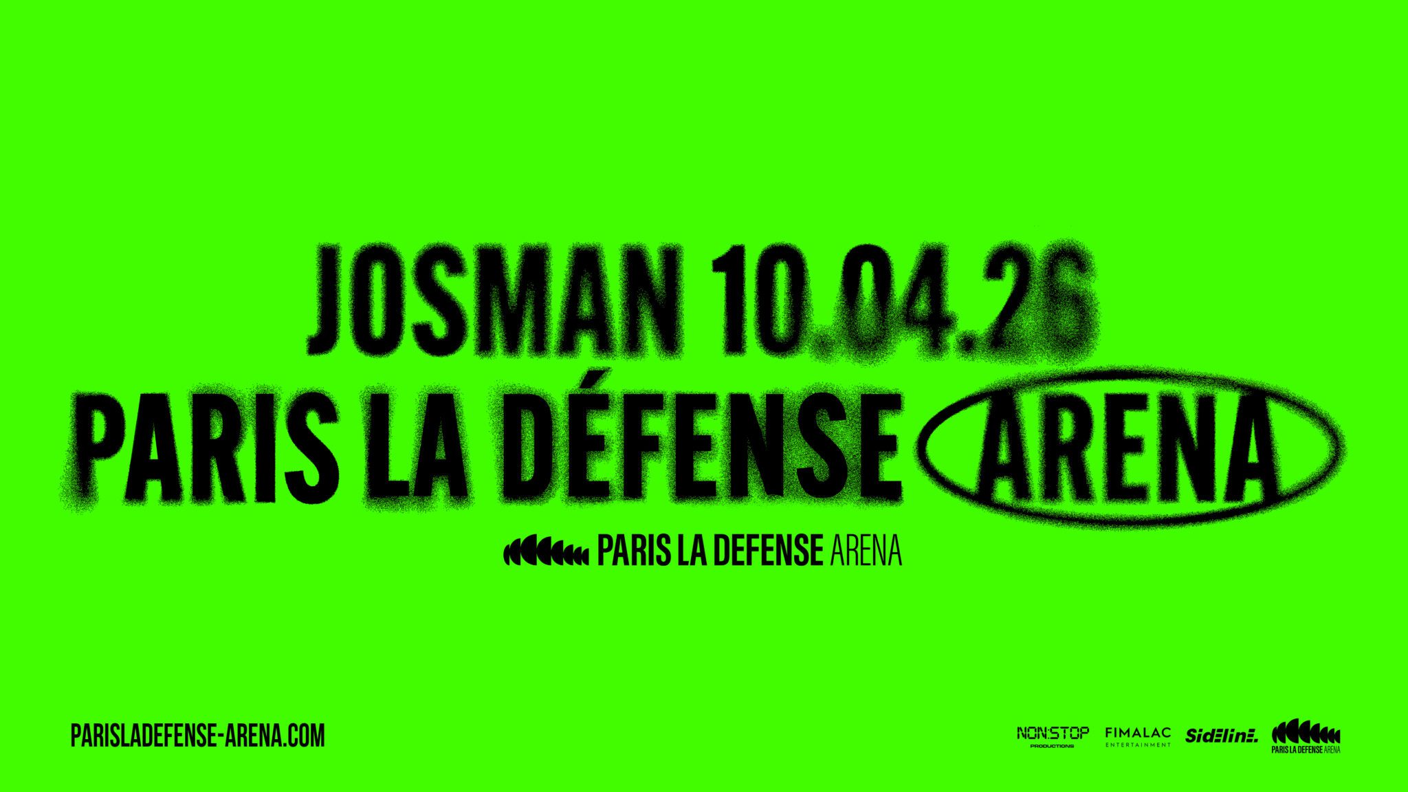 JOSMAN | Paris La Défense Arena | Infos & Billets
