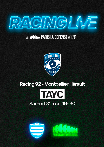 RACING LIVE | Paris La Défense Arena | Billetterie