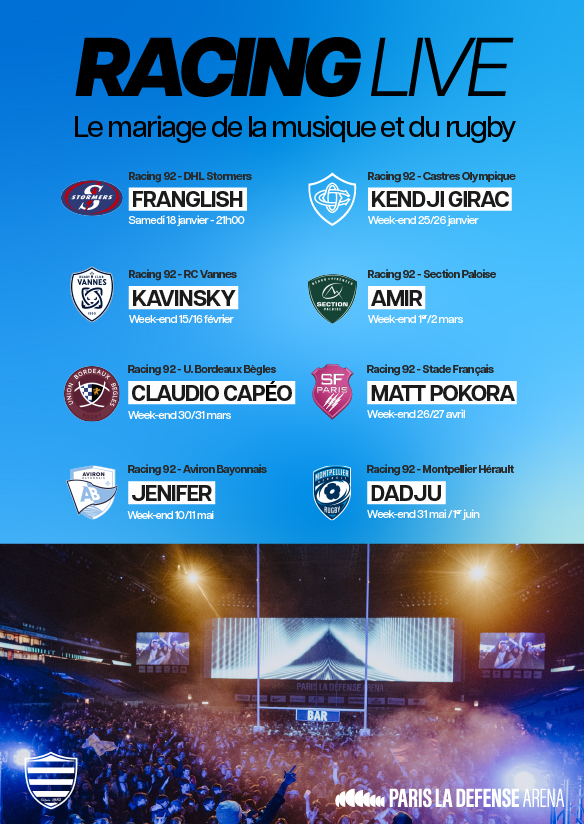 RACING LIVE | Paris La Défense Arena | Official Ticketing