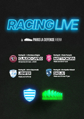 RACING LIVE | Paris La Défense Arena | Billetterie Officielle