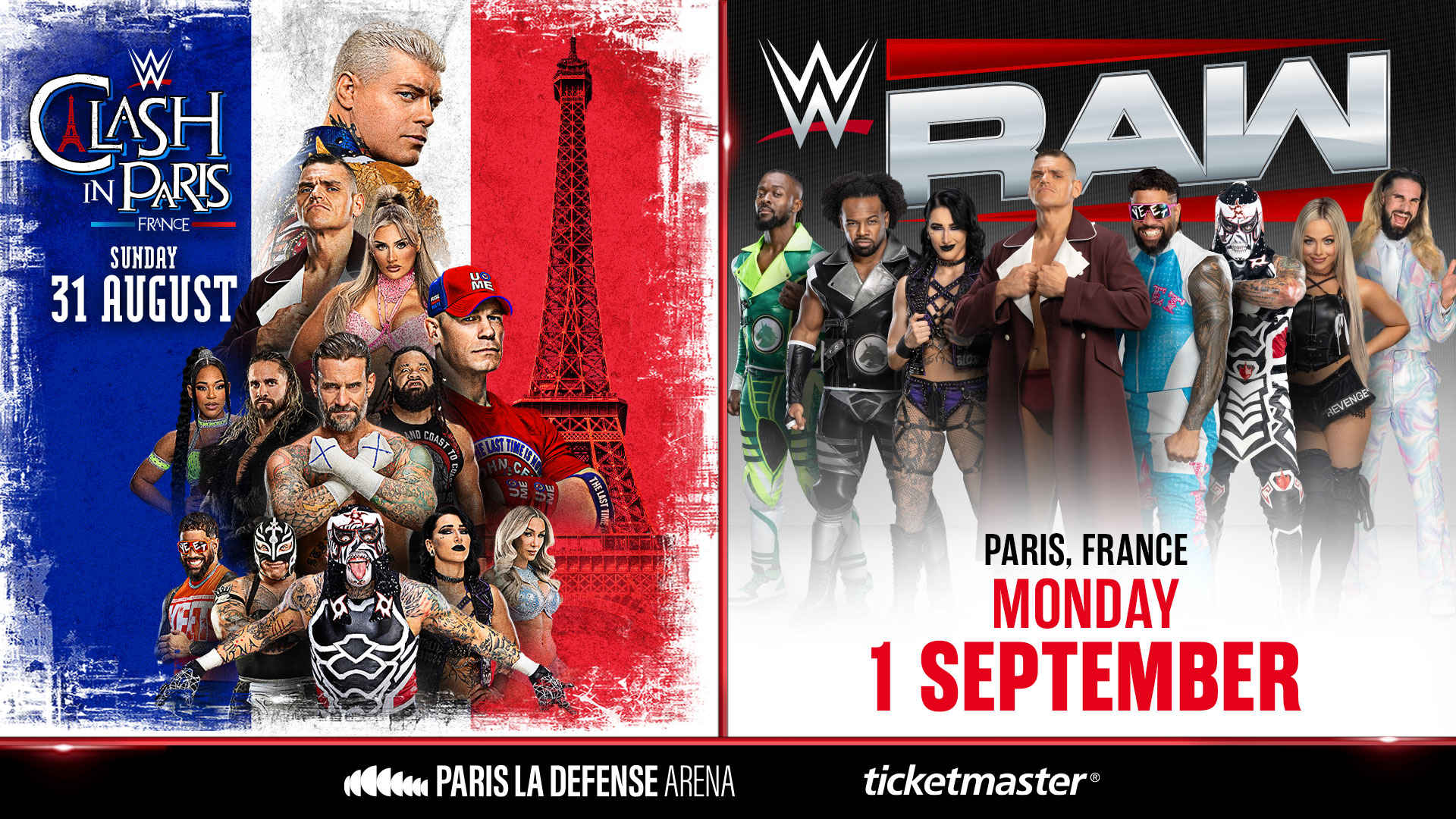 WWE Clash In Paris & WWE RAW : du catch à Paris