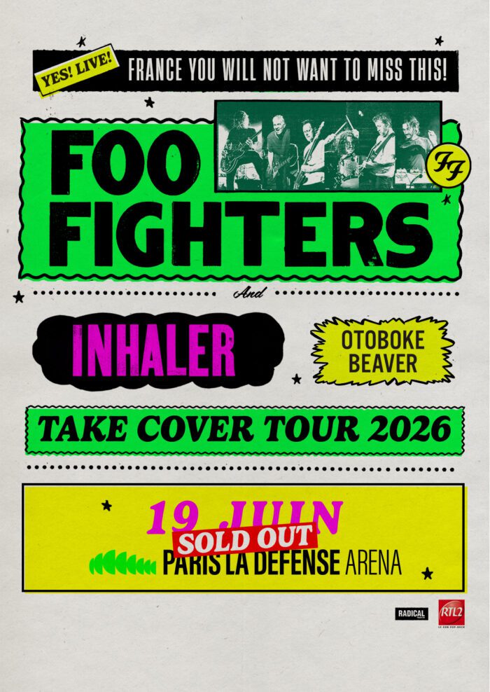 "foo fighters live 2026 support act" | Paris La Défense Arena