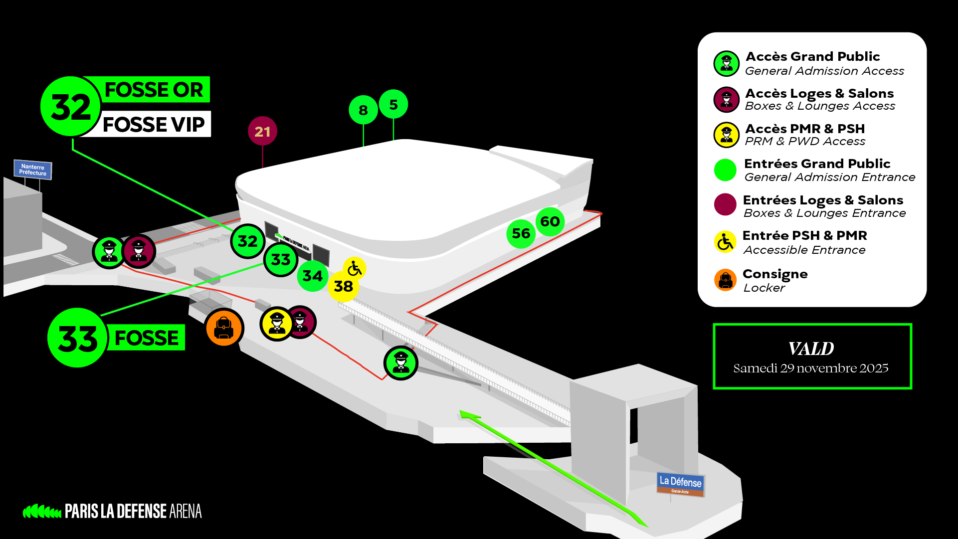 VALD : les informations clés | Paris La Défense Arena