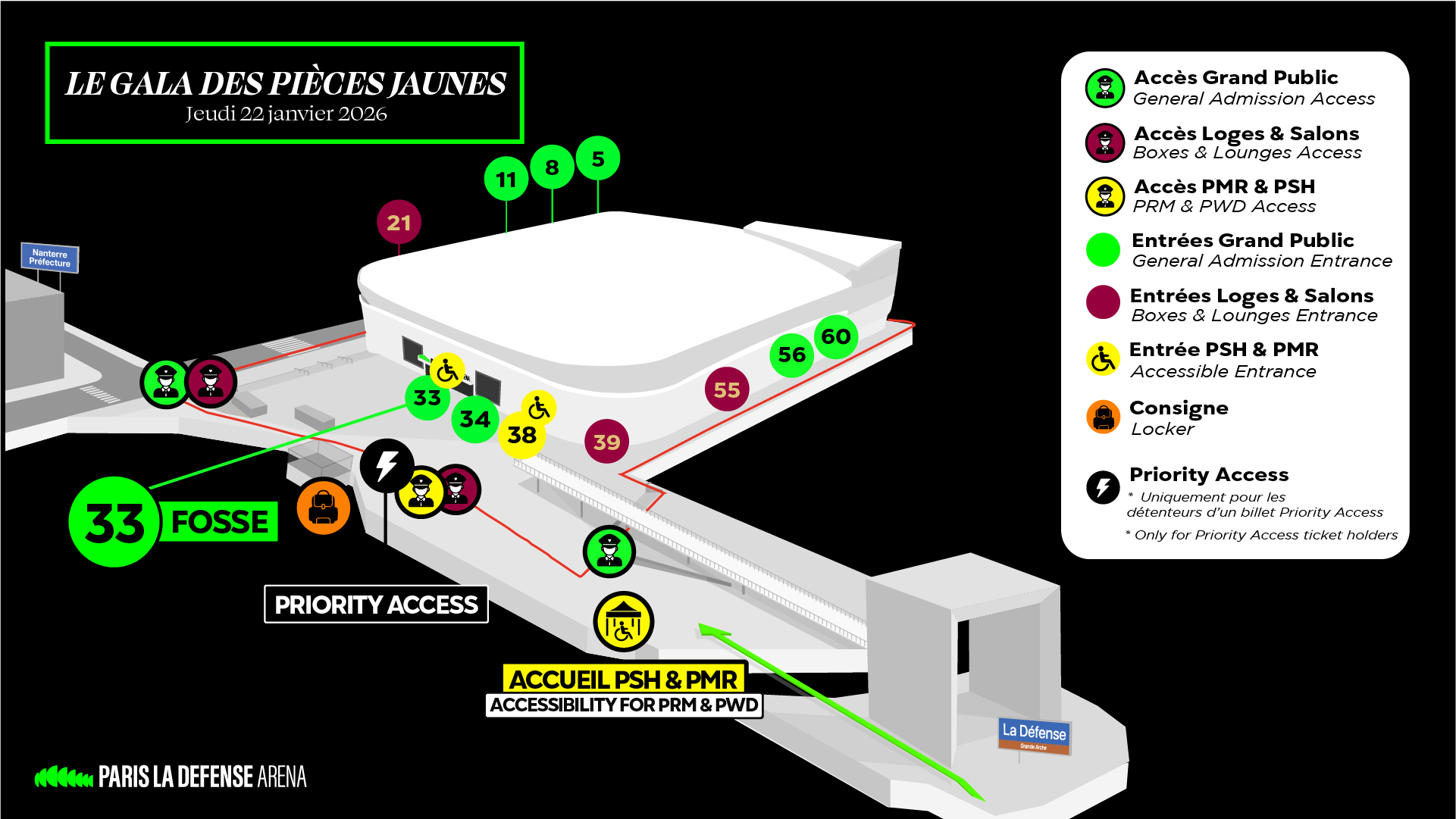 Gala des Pièces jaunes 2026: key informations | Paris La Défense Arena